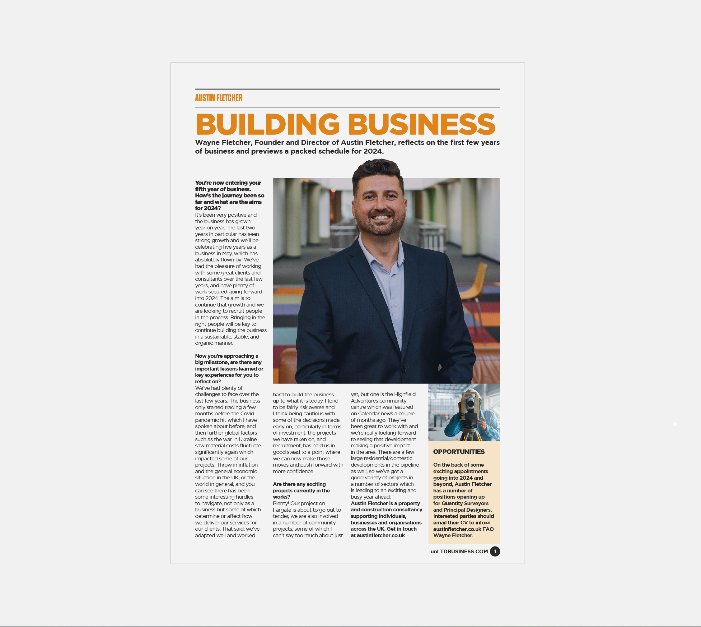 Building Business Article - Austin Fletcher